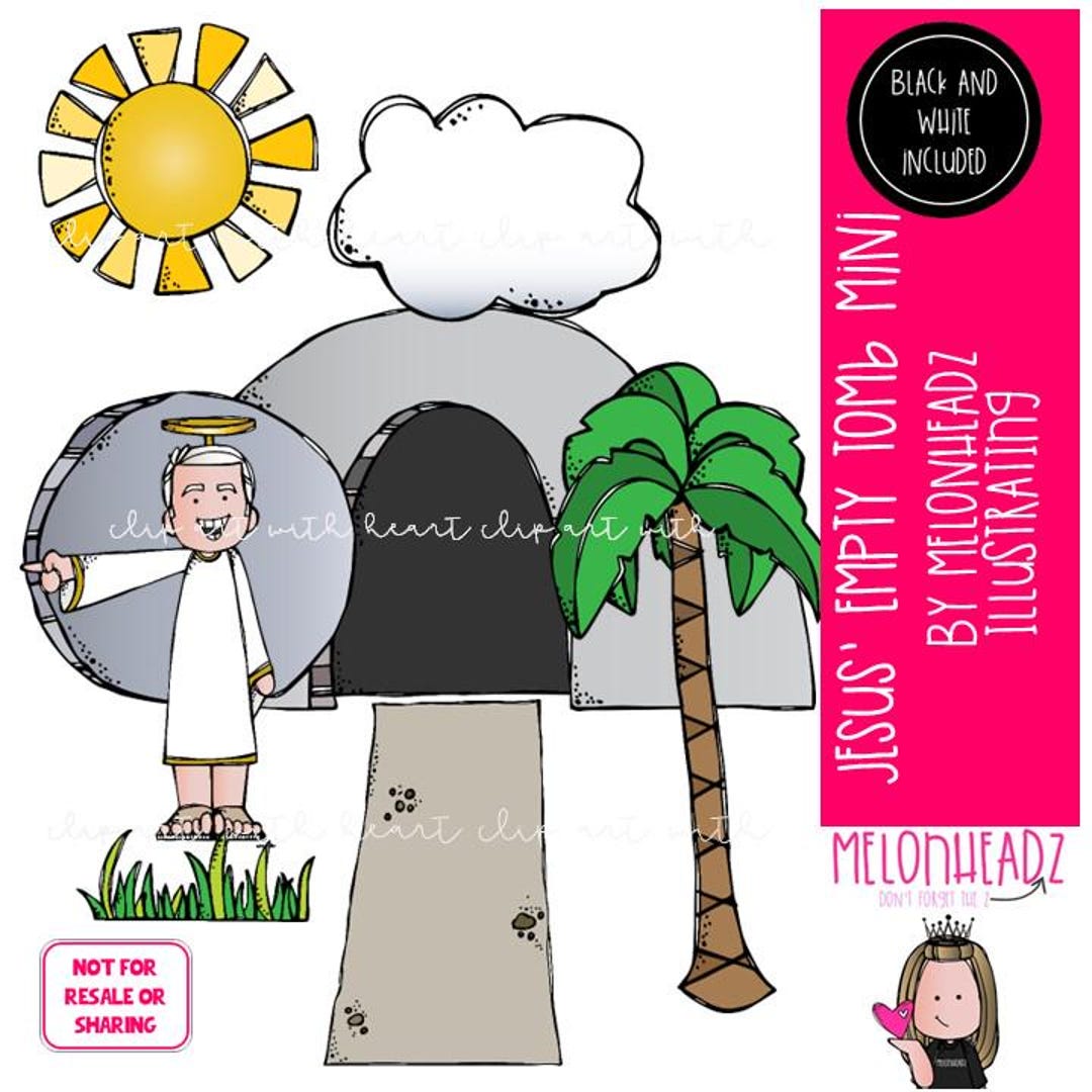 Jesus' Empty Tomb Bible Clip Art Easter Clip Art Mini - Etsy UK