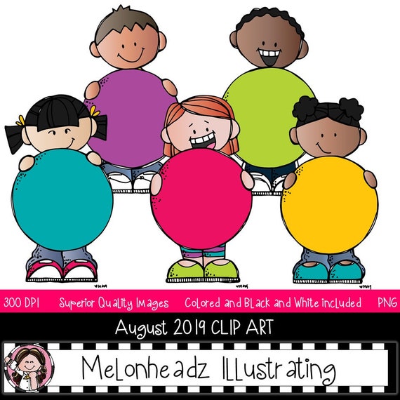 Melonheadz Addicts Clip Art August 2019 Set Mini | Etsy