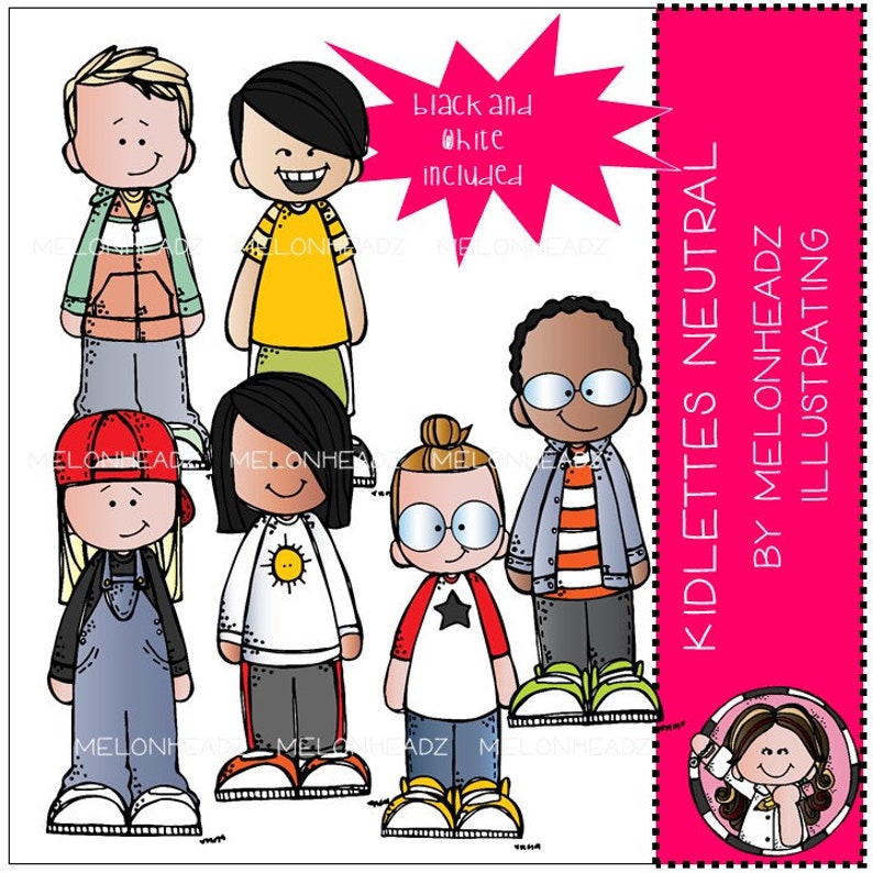 Kidlettes Clip Art Neutral Mini - Etsy