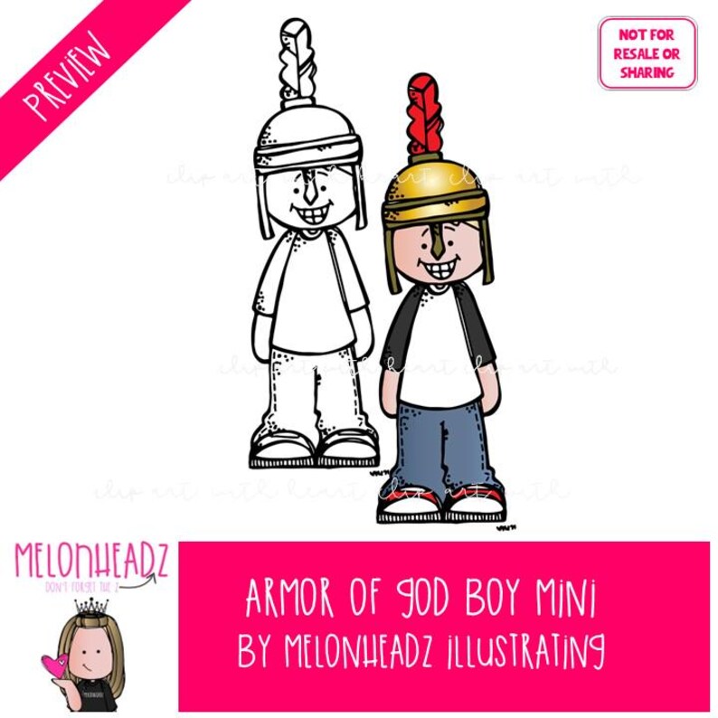 Armor of God Clip Art Boy, Bible, LDS Mini - Etsy