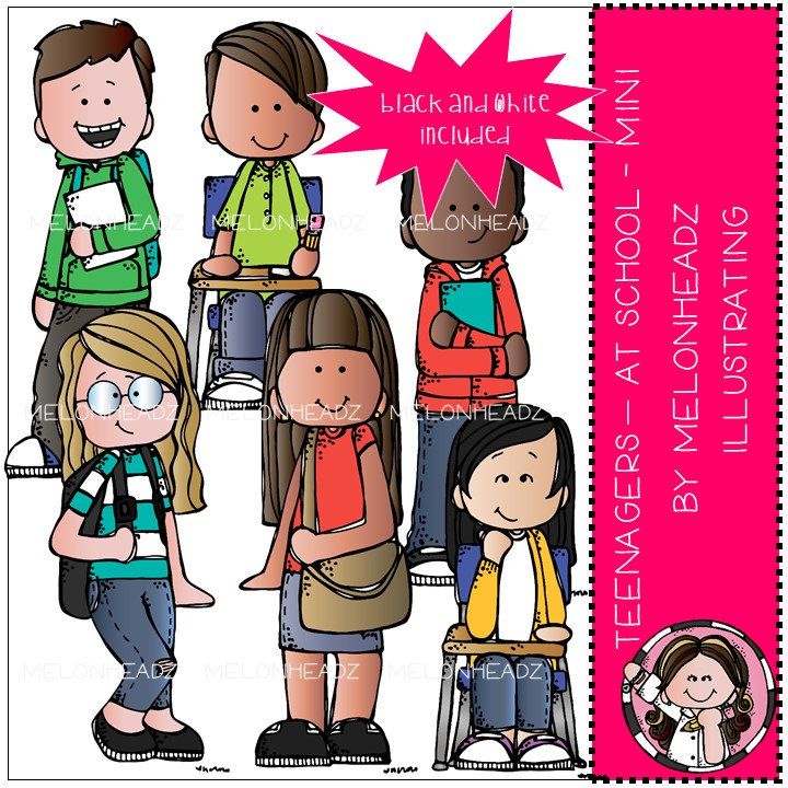 Melonheadz Kids Clipart Classroom