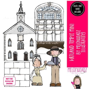 Kirtland Temple Clip Art, LDS History Clip Art, LDS Clip Art Mini - Etsy