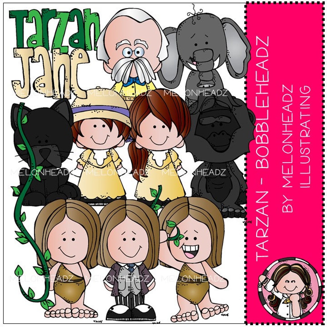 Tarzan Clip Art | Etsy