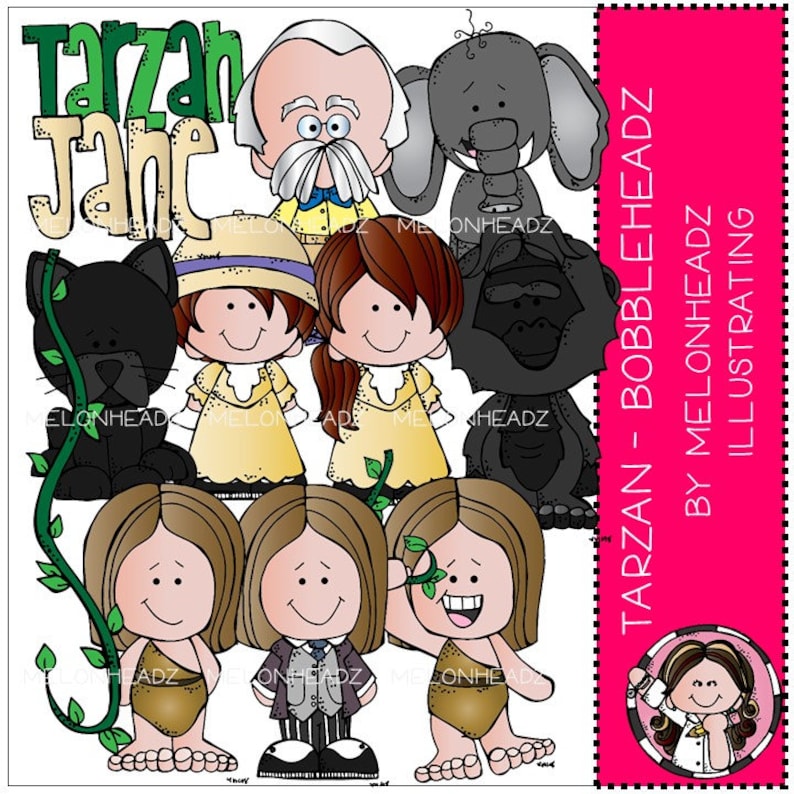 Tarzan Clip Art - Etsy