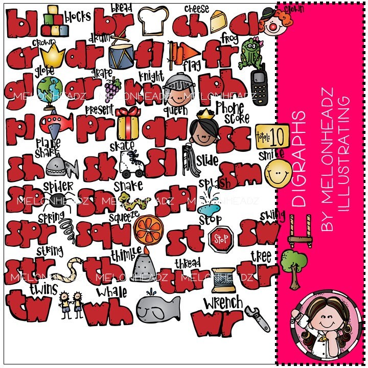 Digraphs clip art COMBO PACK | Etsy