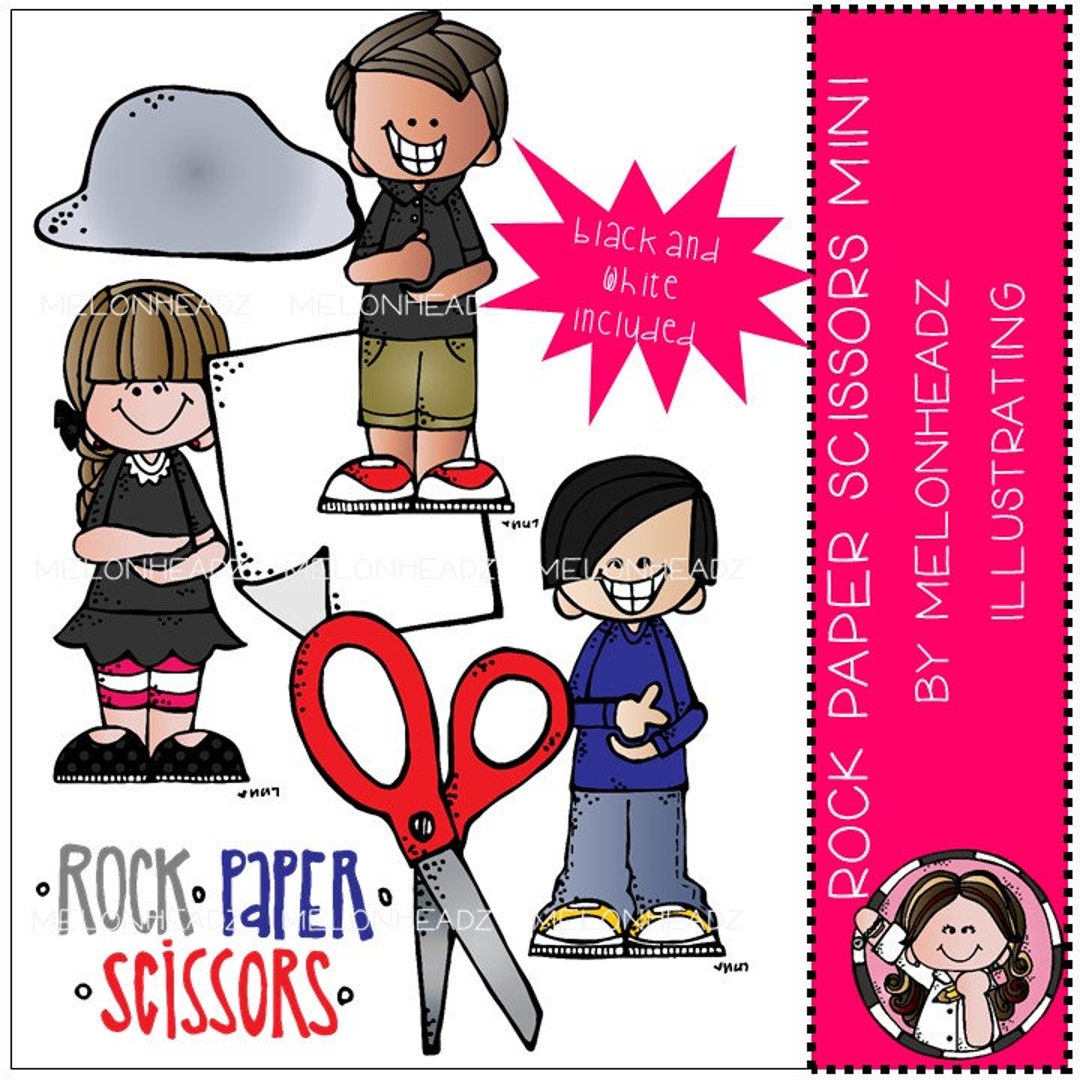Rock Paper Scissors Clip Art - Etsy