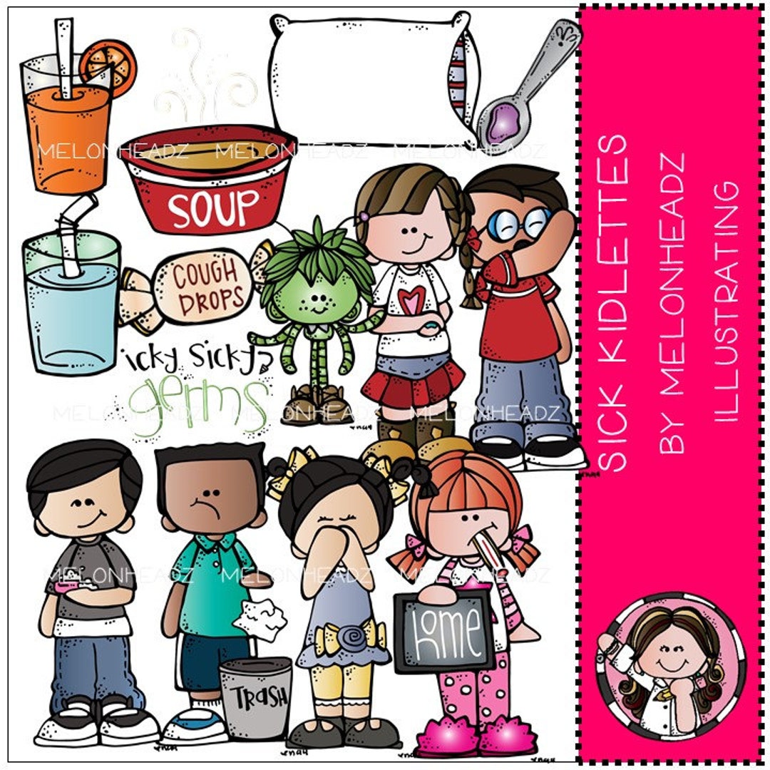 Sick Kidlettes Clip Art - Combo Pack - Etsy