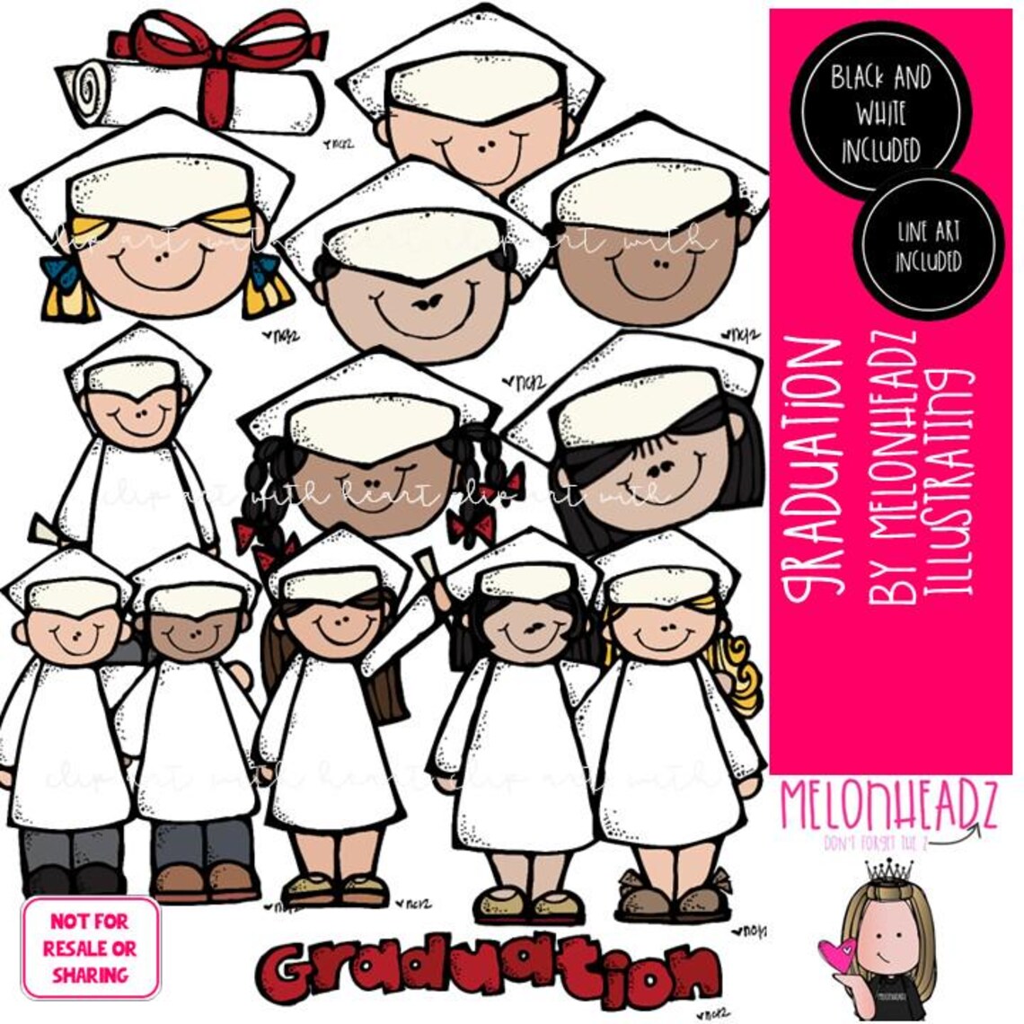 Graduation Clip Art, Commencement, Diploma COMBO PACK - Etsy