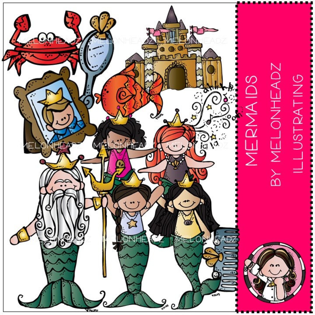 Mermaids Clip Art - COMBO PACK - Etsy