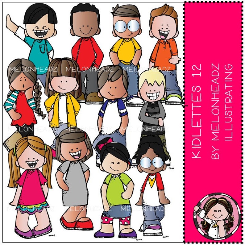 Kidlettes Clip Art Set 12 - Etsy