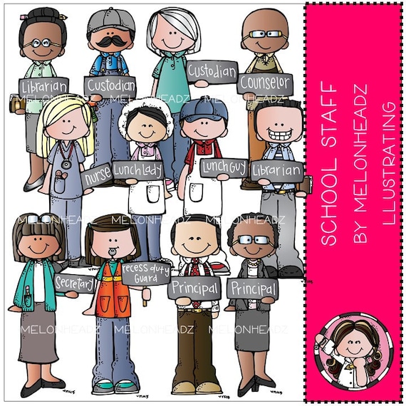 School Staff Clip Art - Etsy