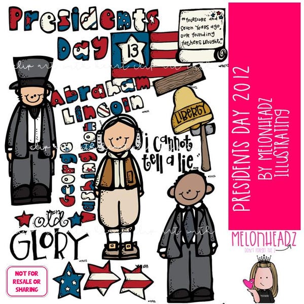 Presidents Day Clipart - Etsy