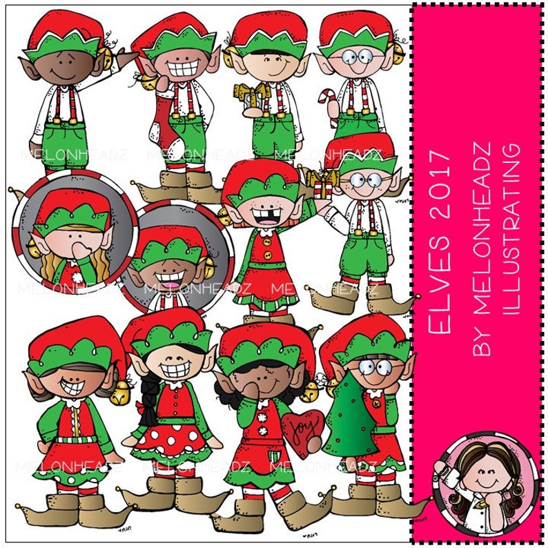 Elves clip art 2017 | Etsy