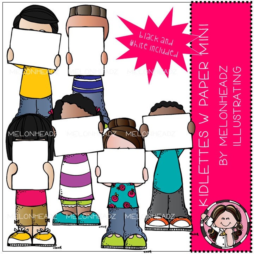 Kidlettes Clip Art - With Paper - Mini - Etsy