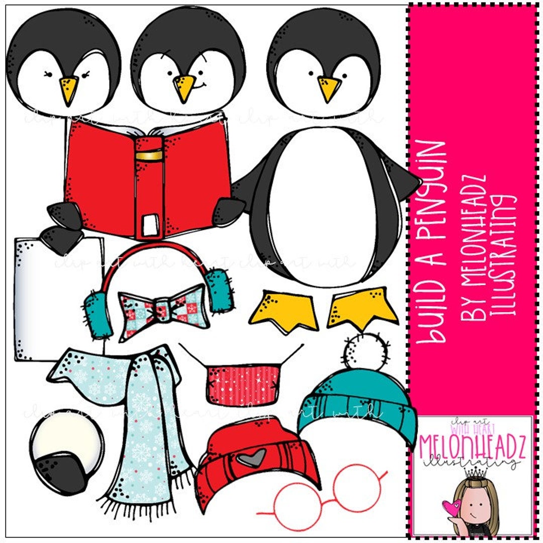Build A Penguin Clip Art - Etsy