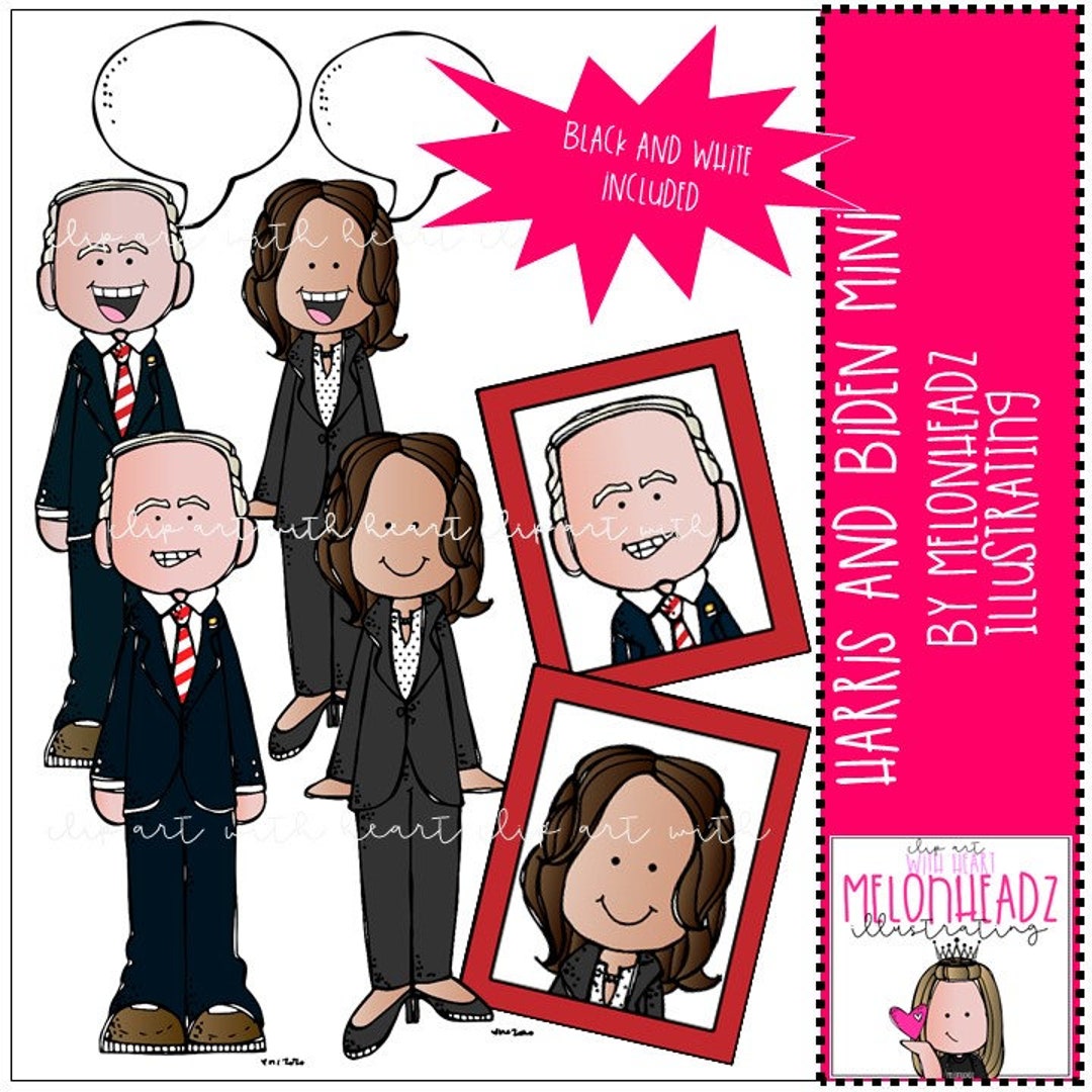 Harris and Biden Clip Art Mini - Etsy