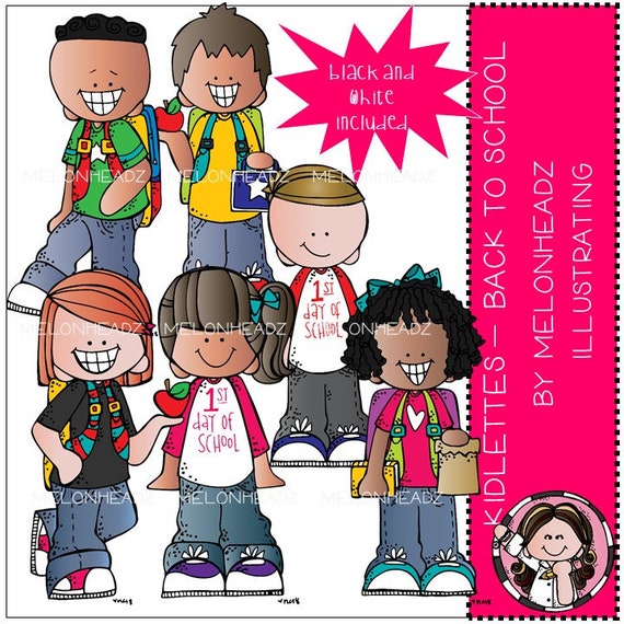Kidlettes clip art Regreso a la escuela Mini - Etsy México