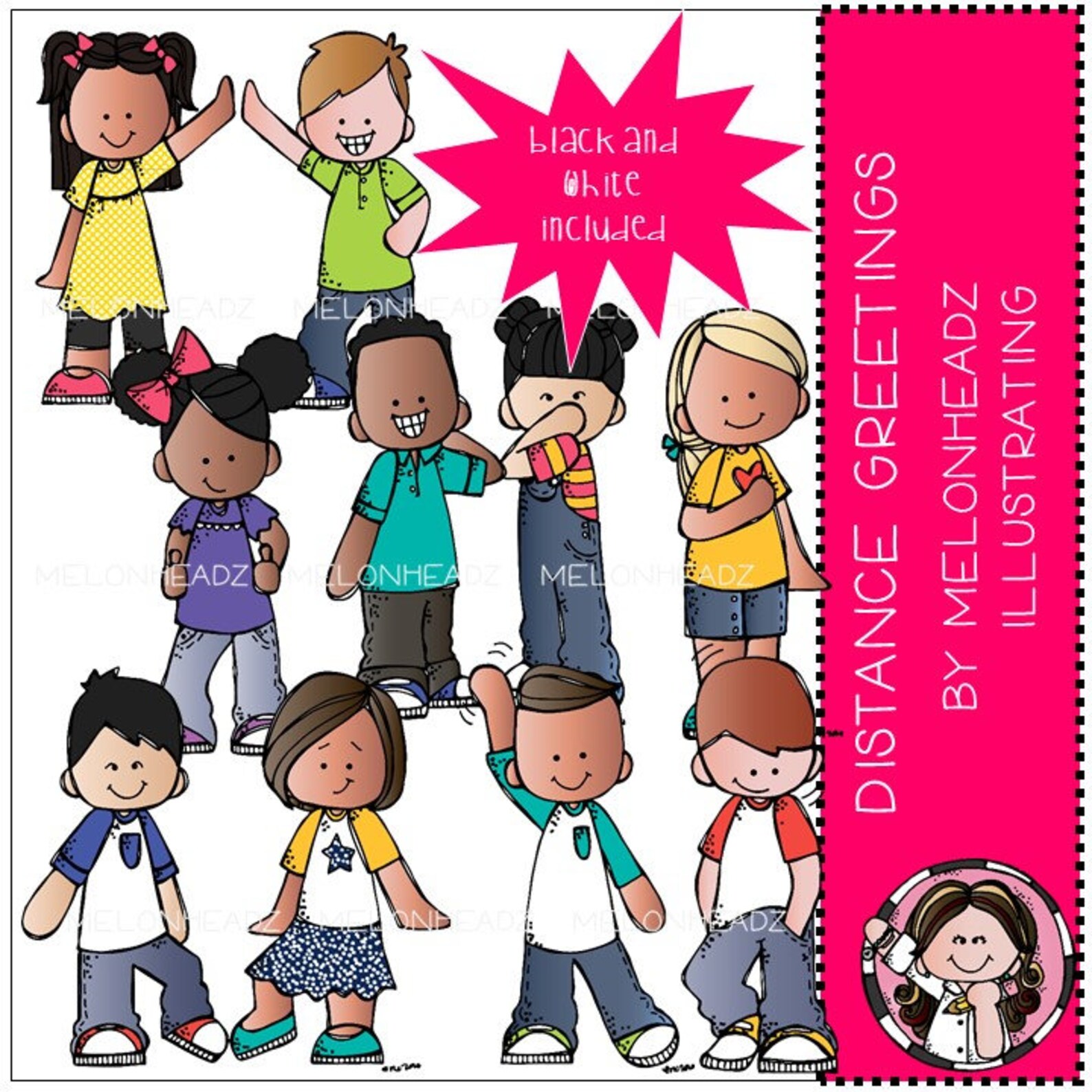 Distance Greetings Clip Art Mini - Etsy