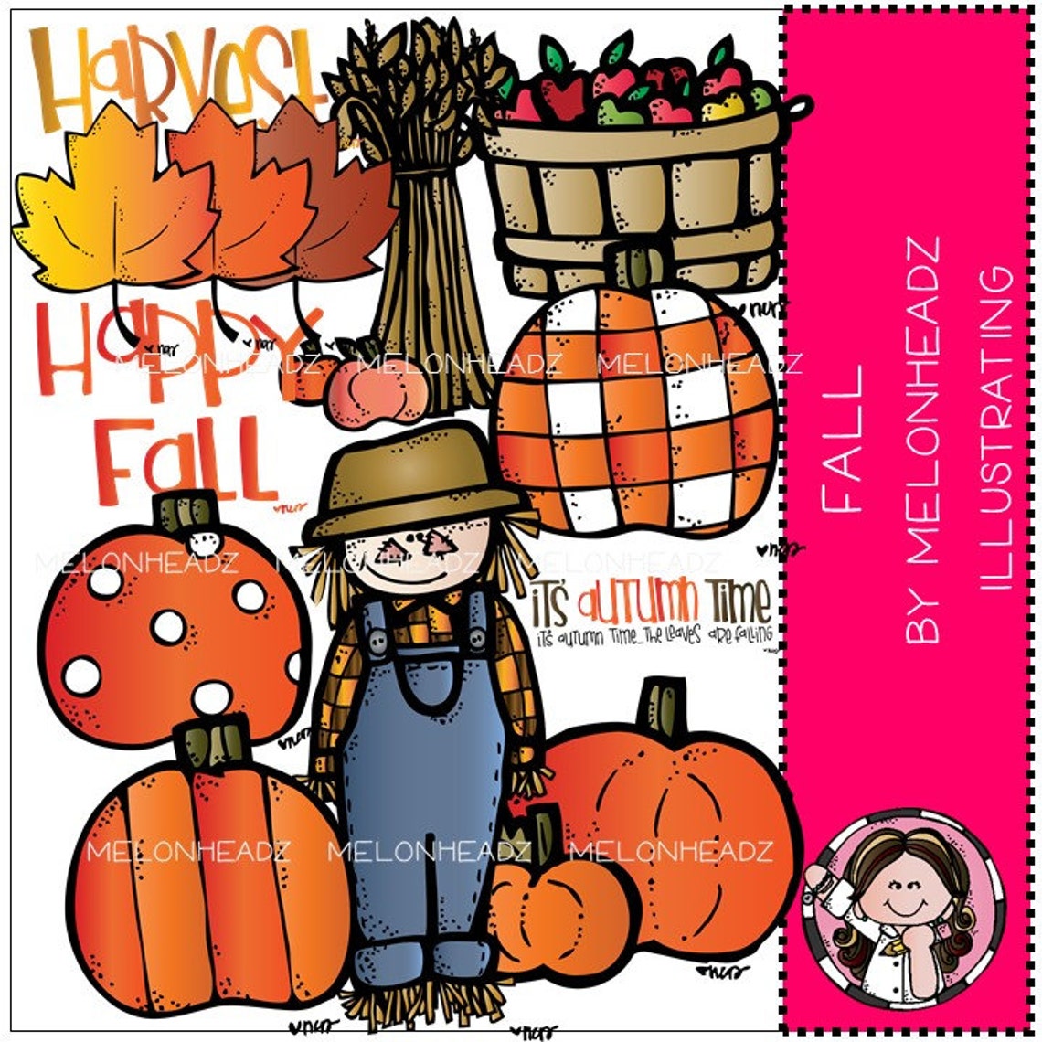 Happy Fall Clip Art | Etsy