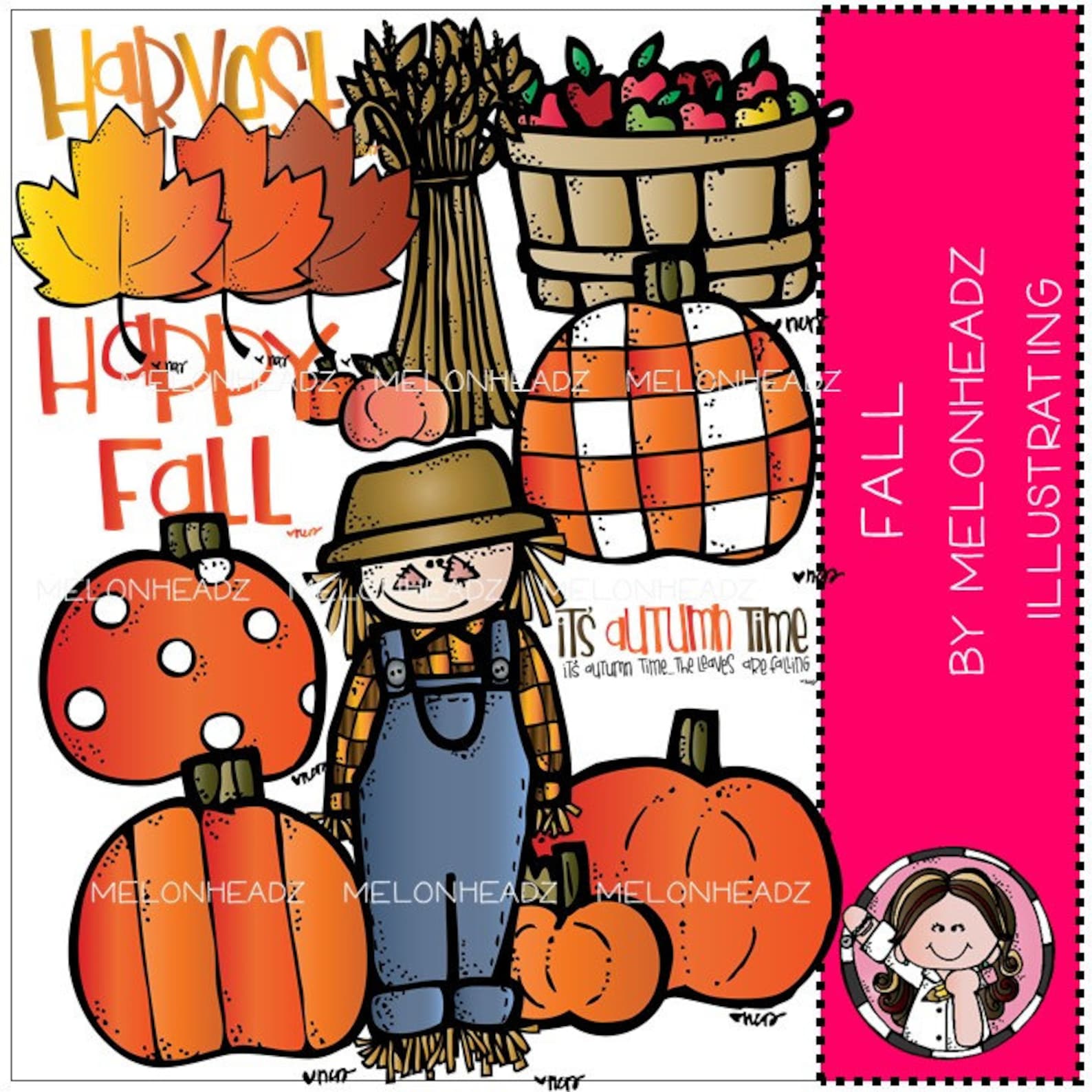 Happy Fall Clip Art - Etsy