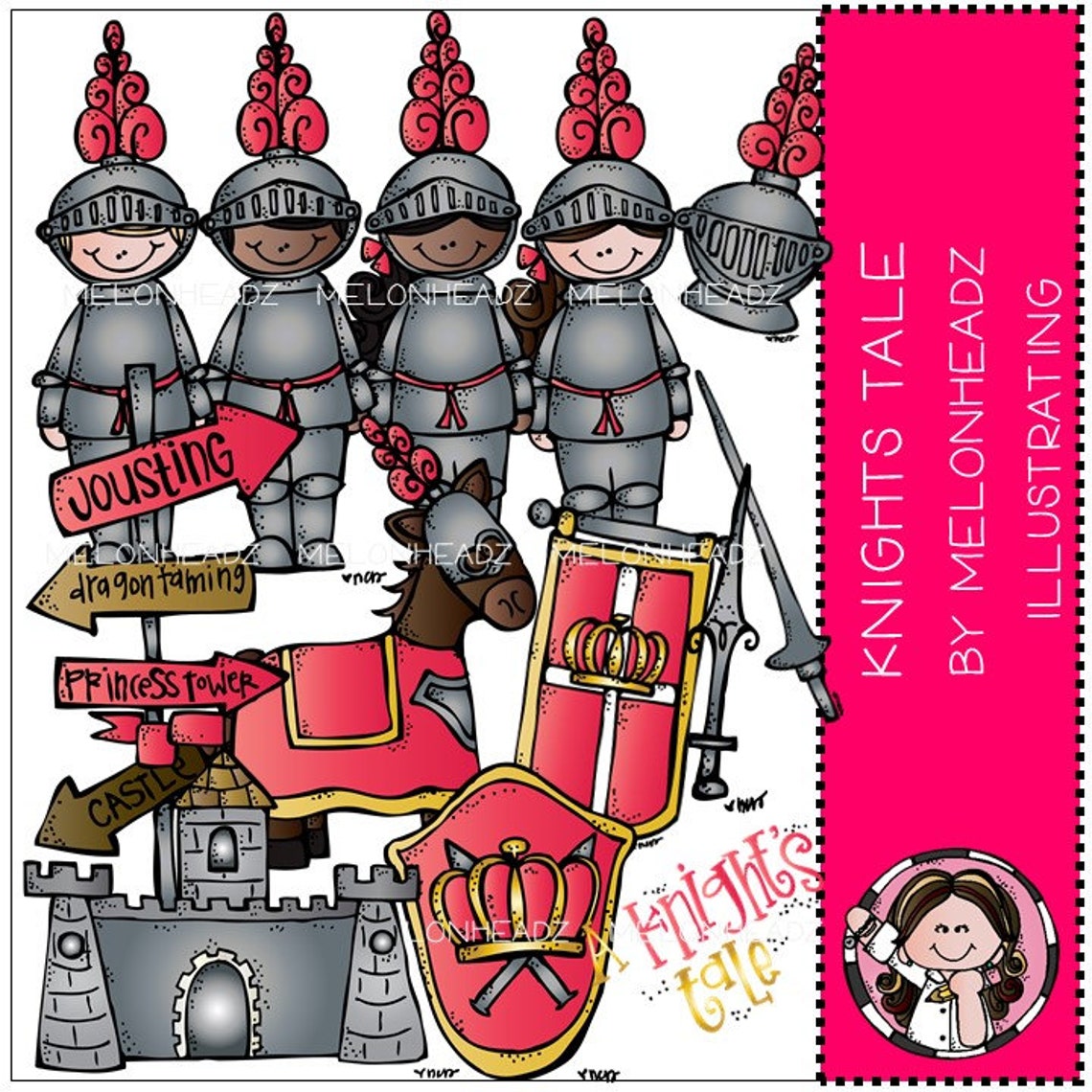 Knight's Tale Clip Art | Etsy