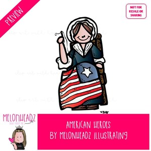 American Heroes Clip Art 1, Historical Figures Clip Art COLORED Version ...
