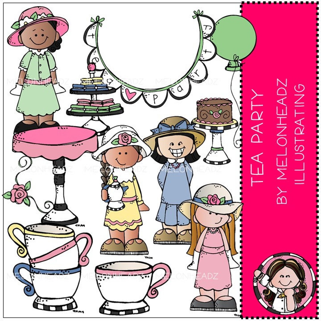 Tea Party Clip Art - COMBO PACK - Etsy