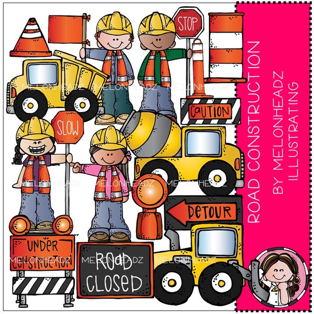 Road Construction Clip Art - COMBO PACK - Etsy
