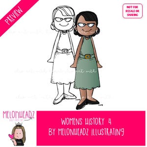 Womens History Clip Art Set 4 Historical Figures Clip Art COMBO PACK - Etsy
