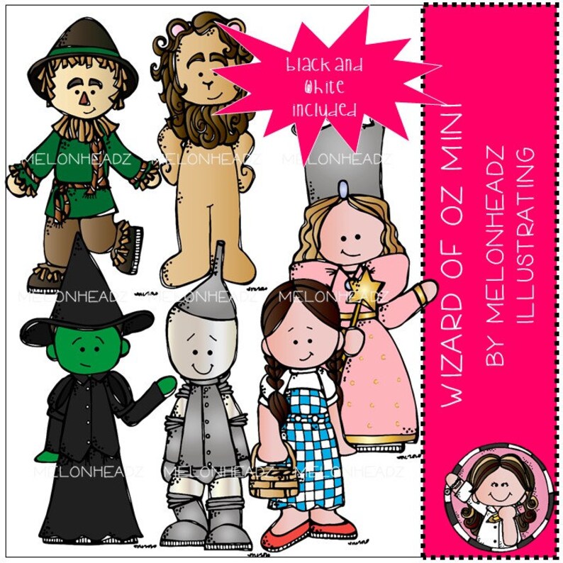 Wizard of Oz clip art Mini by Melonheadz | Etsy