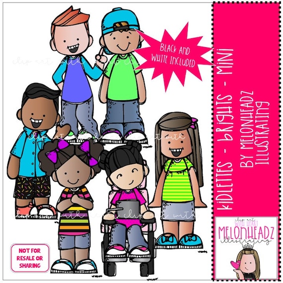 Kidlettes Clip Art Bright Mini - Etsy