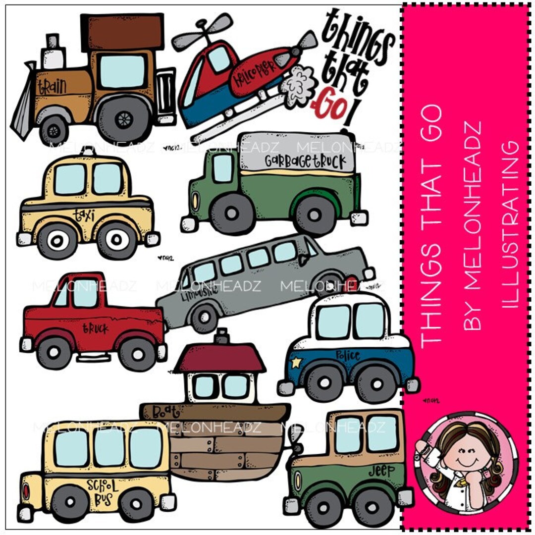 Vehicle Clip Art - Things That Go - Etsy