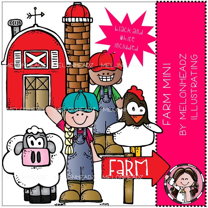 Farm clip art Mini Set | Etsy