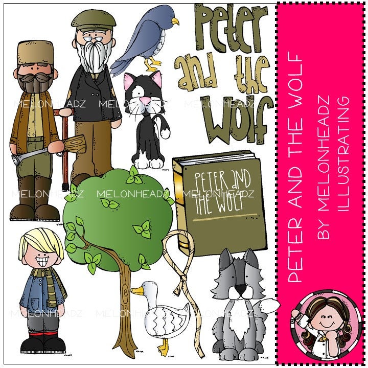 Peter and the Wolf Clip Art - Etsy