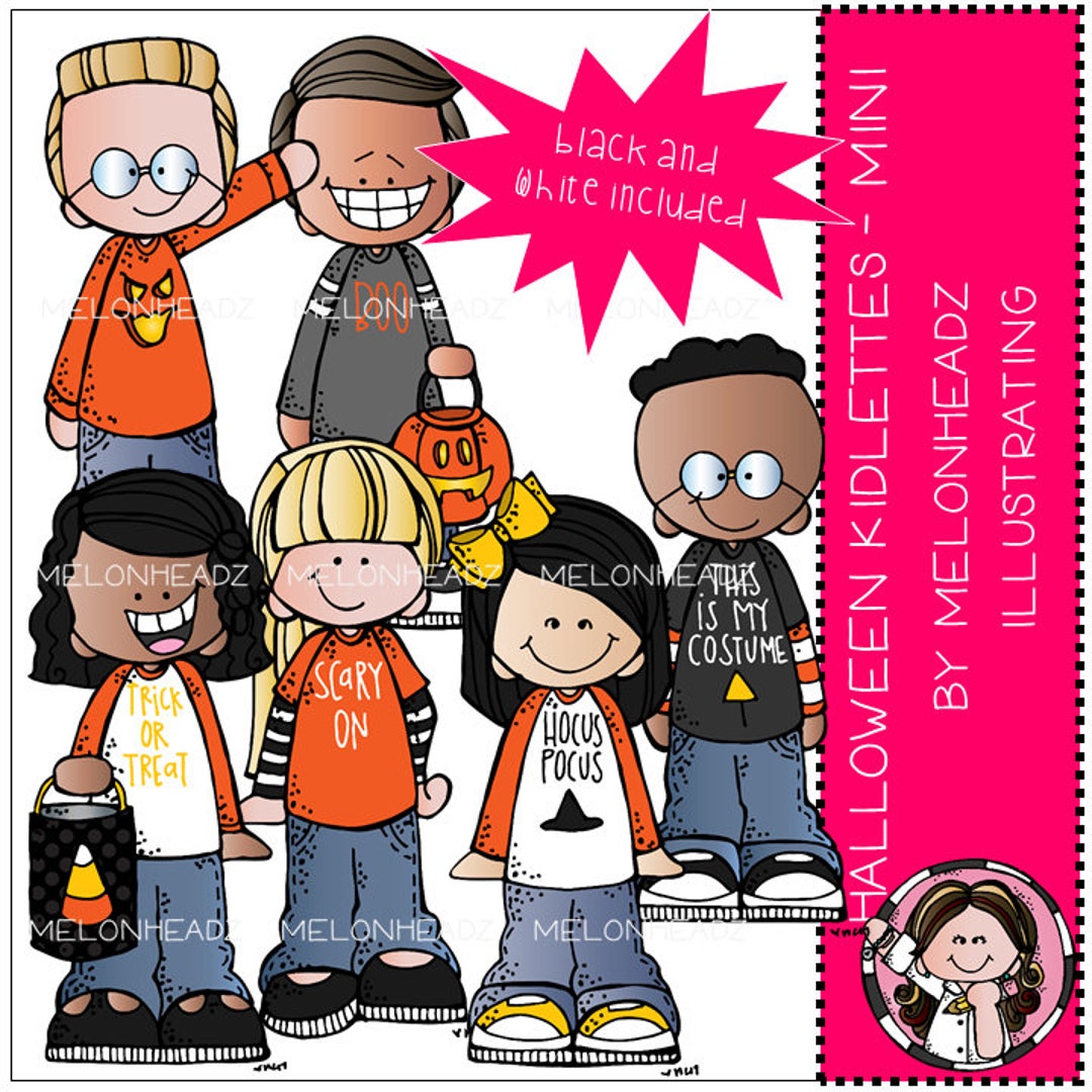 Halloween Kidlettes Clip Art - Mini - Etsy