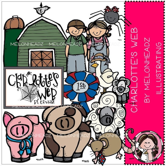 Charlotte's Web Clip Art Combo Pack - Etsy