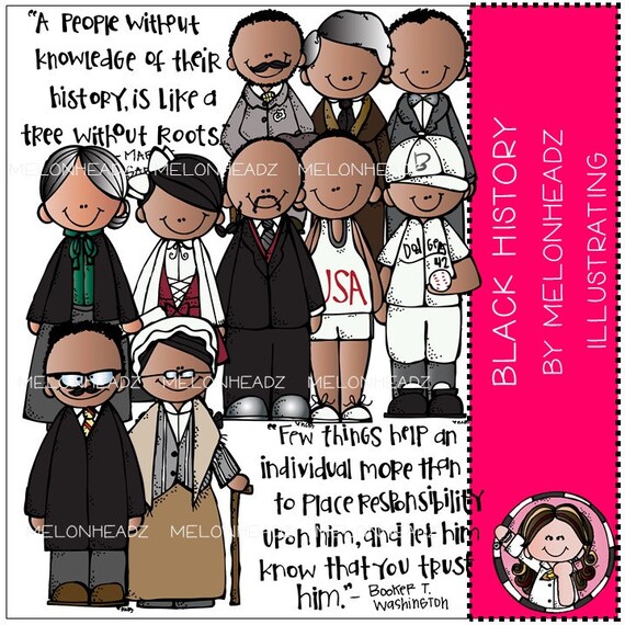 Black History Clip Art Combo Pack | Etsy