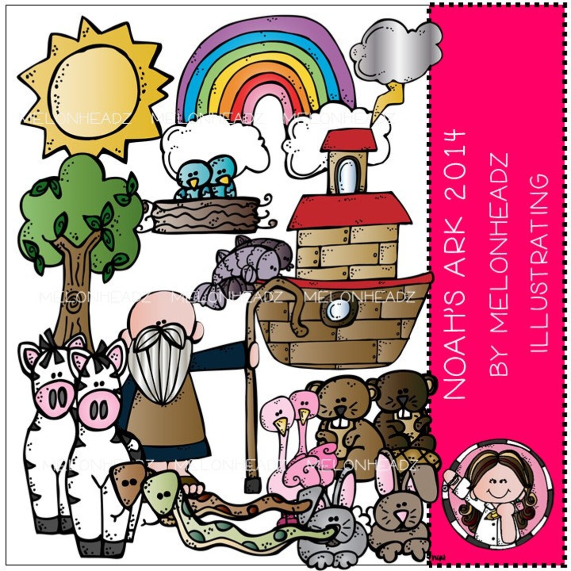 Noah's Ark Clip Art - 2014 - Combo Pack - Etsy