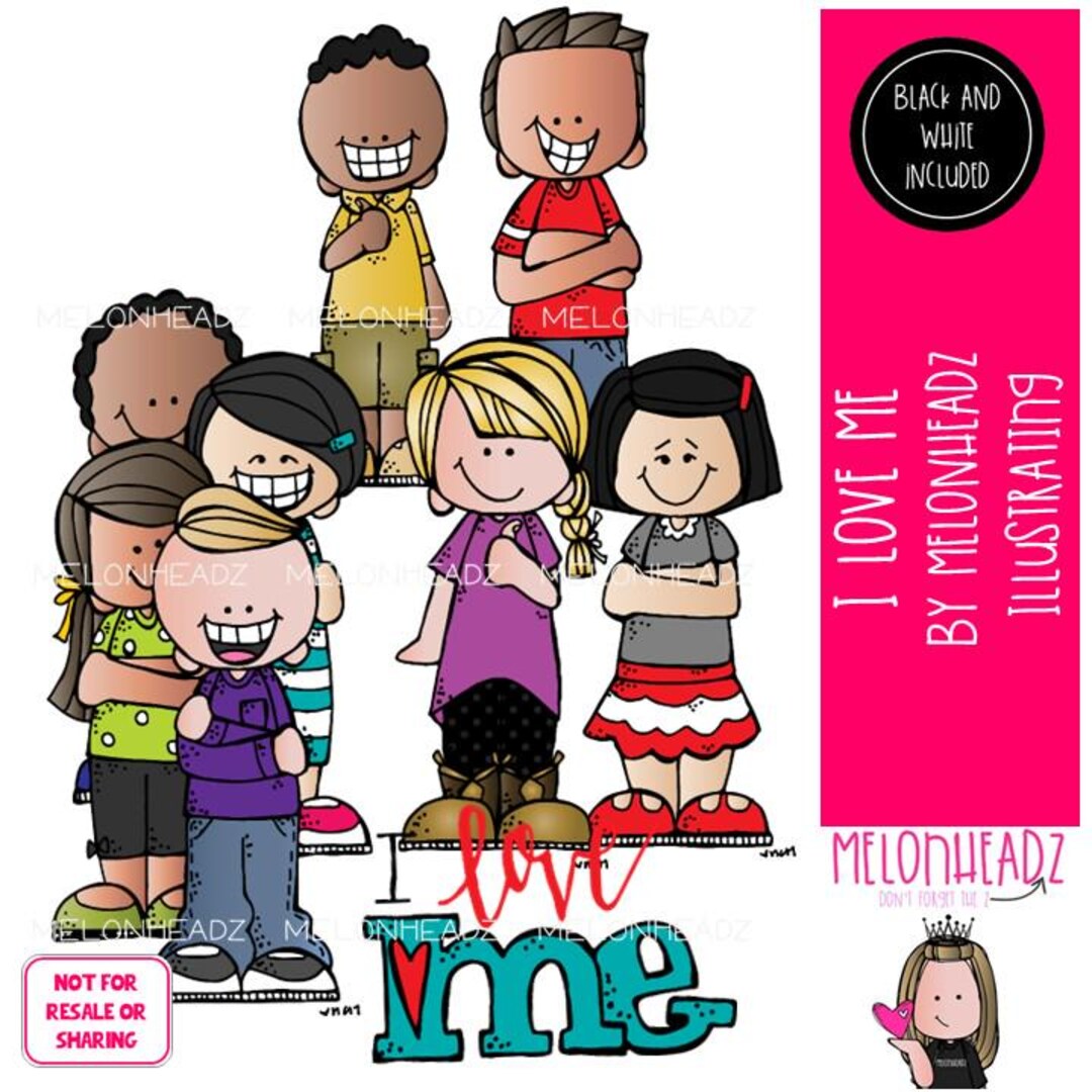 I Love Me Clip Art, Self Care Clip Art Mini - Etsy