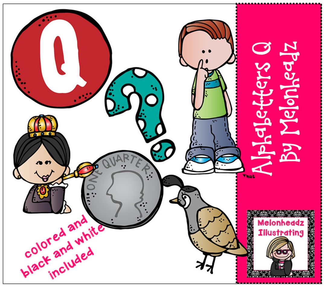 Alphabetters Clip Art Letter Q - Etsy