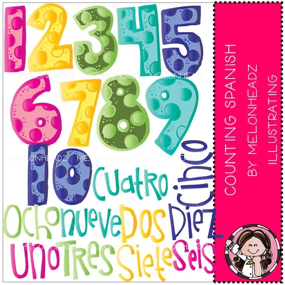 Spanish Number Words Clip Art Free: Spanish Verb Clipart Clip Art
