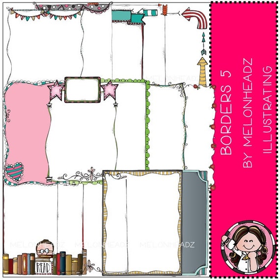 Borders Clip Art Part 5 - Etsy