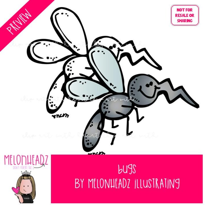 Bugs Clip Art, Insect, Butterfly COMBO PACK - Etsy