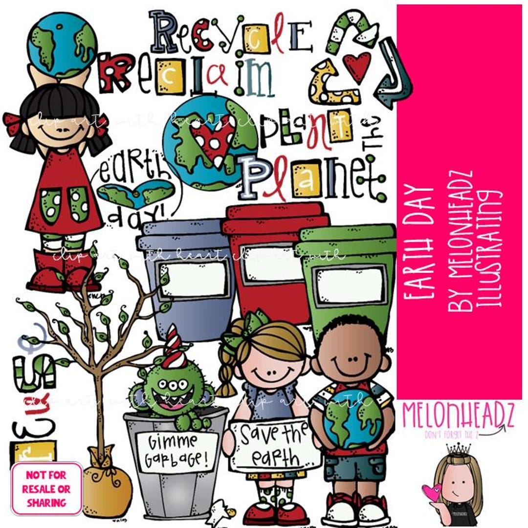 Earth Day Clip Art Recycling Clip Art Environmental Awareness Day Clip ...