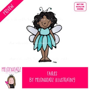 Fairies Clip Art Mushroom Clip Art Pixie Clip Art COLORED Version - Etsy