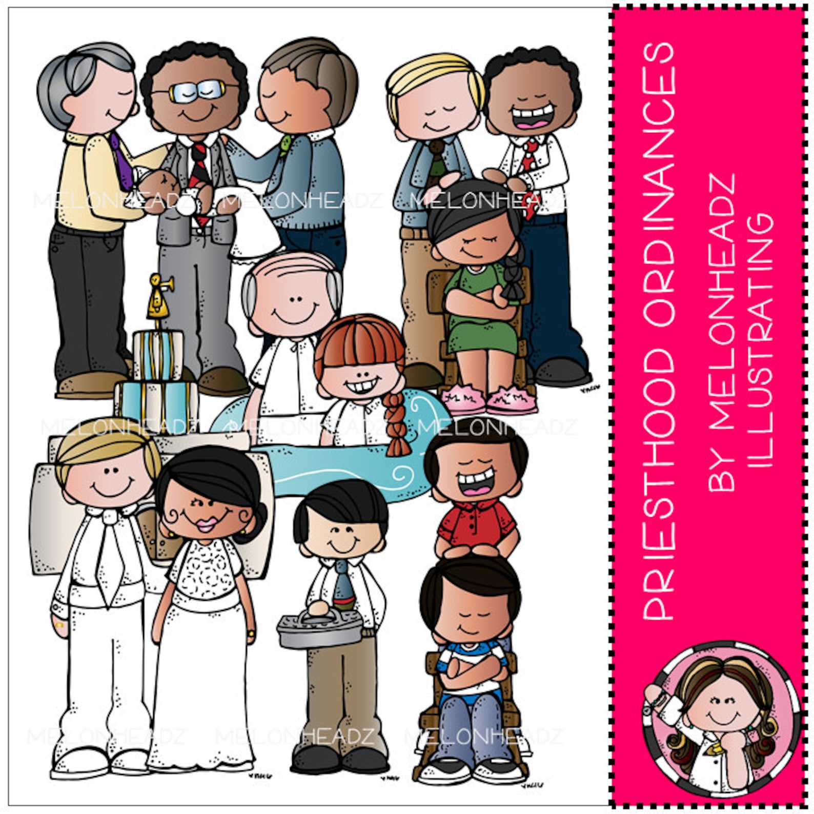 Priesthood Ordinances Clip Art LDS COMBO PACK - Etsy