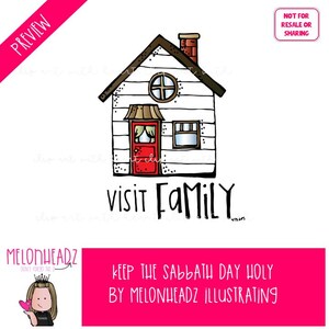 Keep the Sabbath Day Holy Clip Art, LDS COLORED Version - Etsy