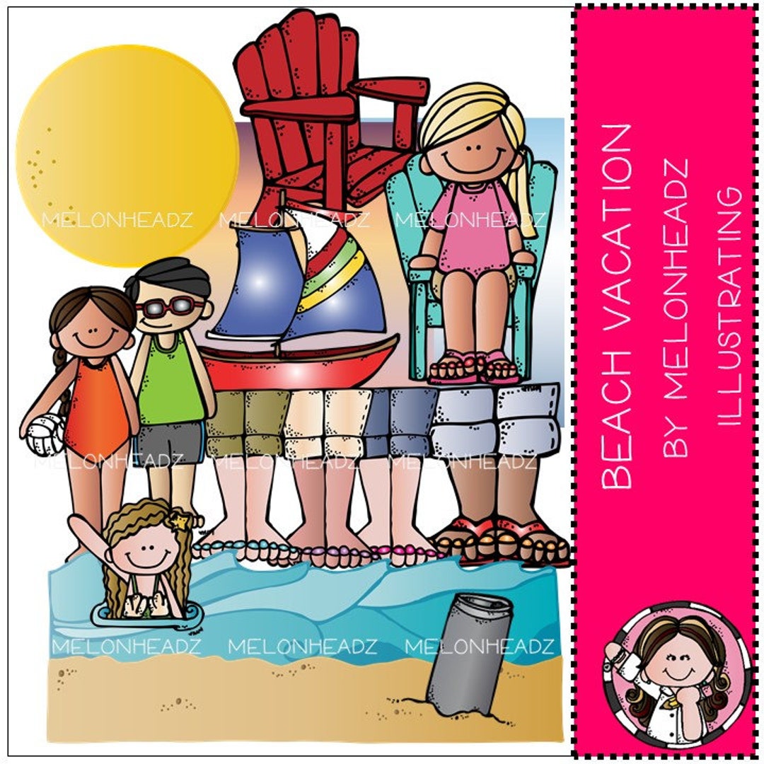 Beach Vacation Clip Art - Combo Pack - Etsy
