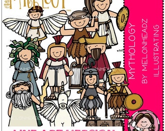 Greek Mythology Clip Art LINE ART - Etsy