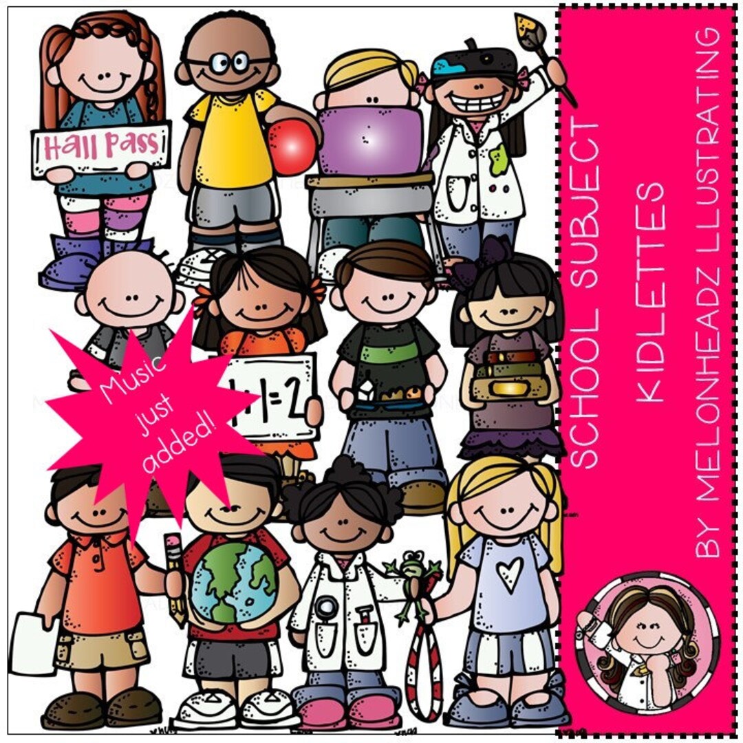 School Subject Kidlettes Clip Art - Combo Pack - Etsy